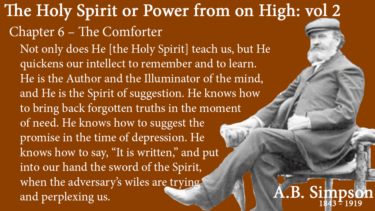 Chapter 6 – The Comforter | Thoughts of God