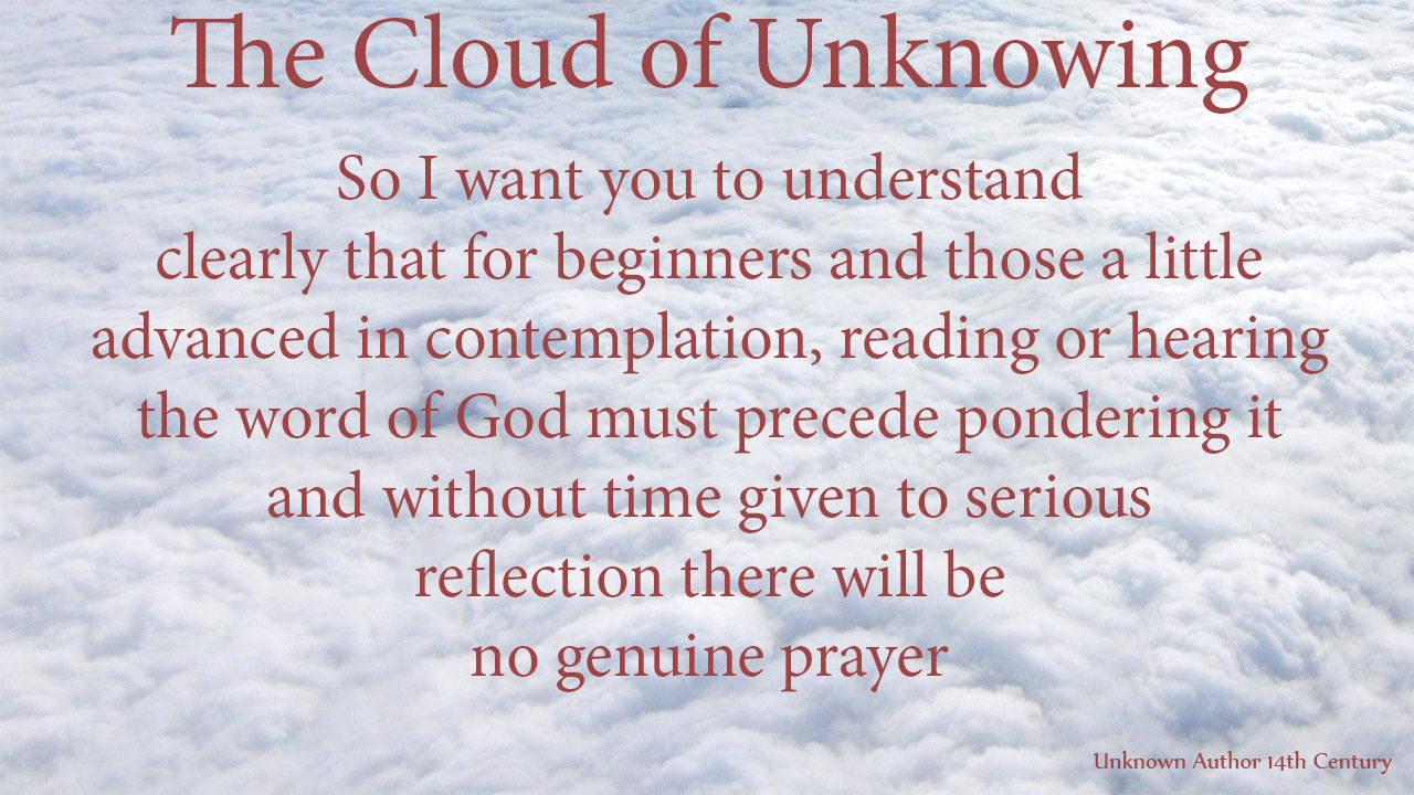 2a1 - The Cloud of Unknowing | Thoughts of God
