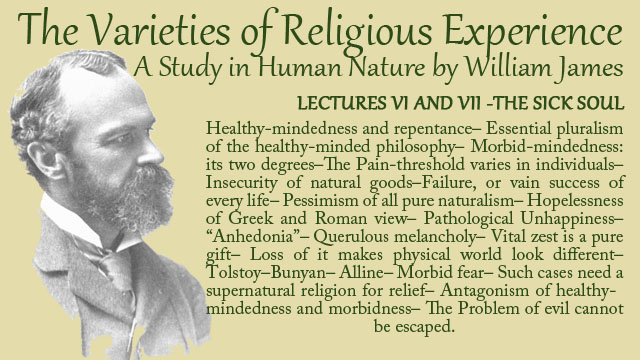THE SICK SOUL – The Varieties of Religious Experience
