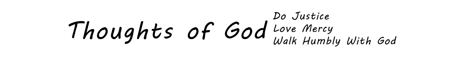 Thoughts of God 1920 x 300 | Thoughts of God